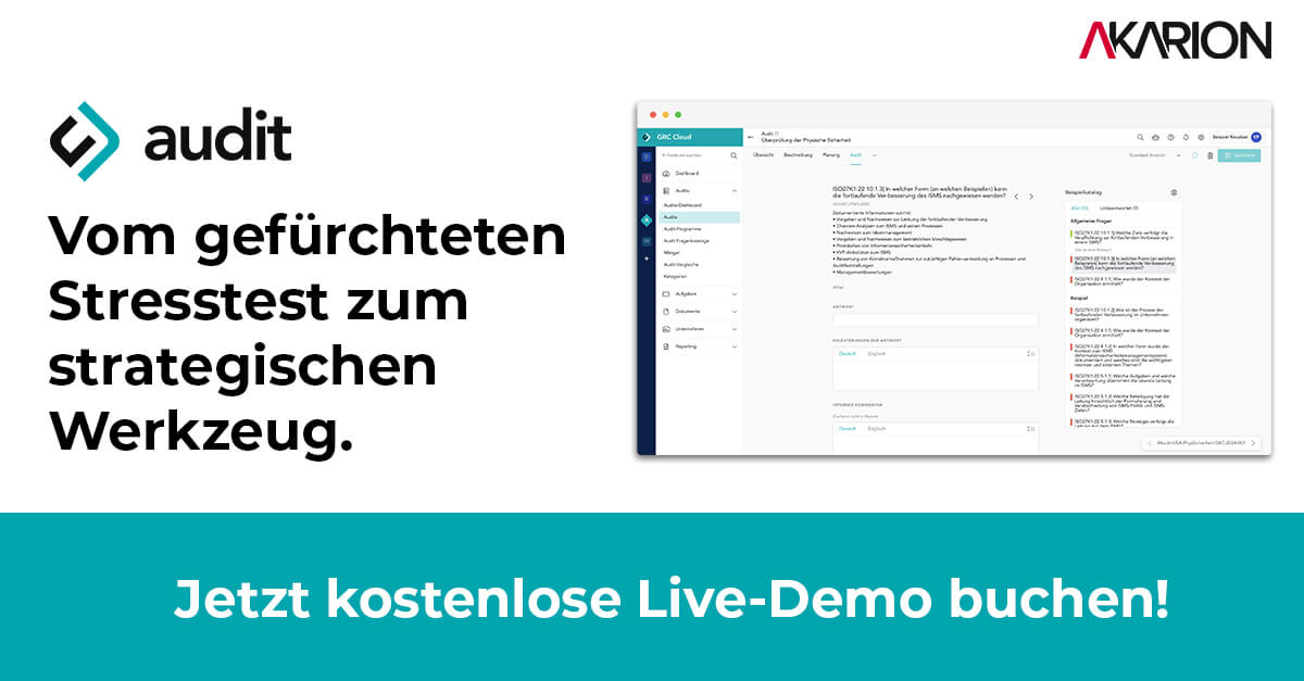 Audit Modul | AKARION GRC Cloud